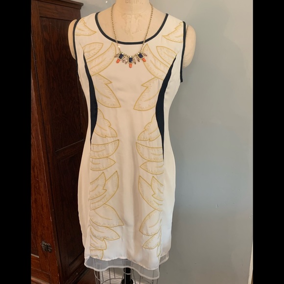 Ryu | Dresses | Nwot Ryu Dress W Leaf Design Sz Large | Poshmark